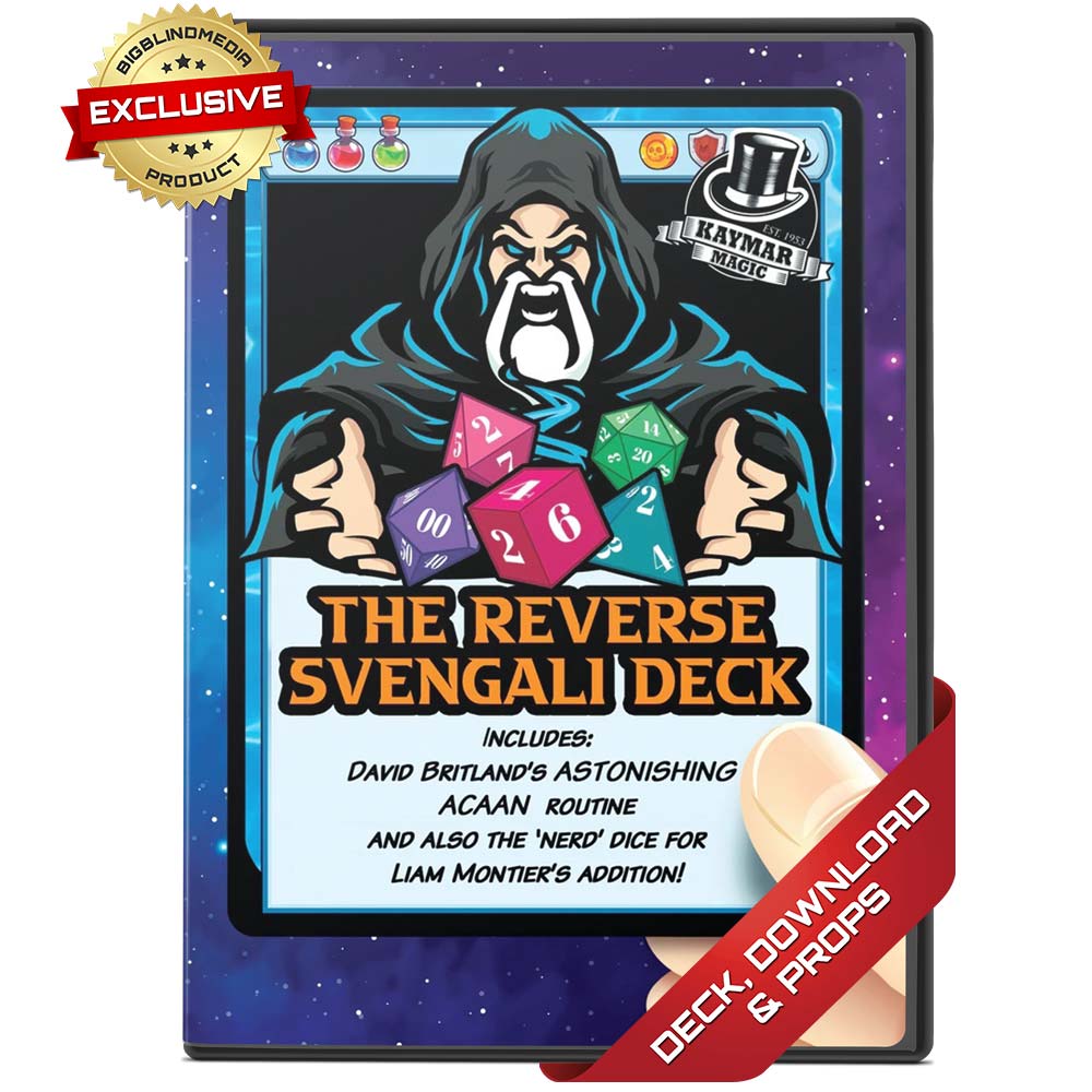 Bicycle Reverse Svengali Deck Plus Geek Dice Set — bigblindmedia.com